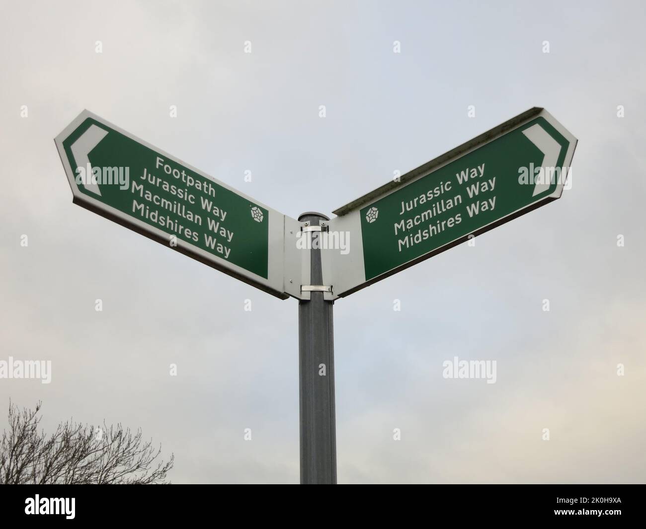 The Jurassic Way Long-distance trail. England. UK Stock Photo - Alamy