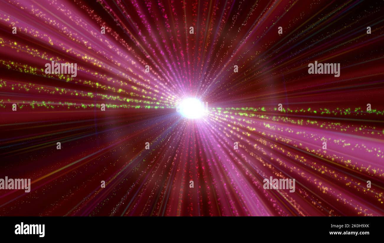 particle laser light color ray illustration render Stock Photo - Alamy