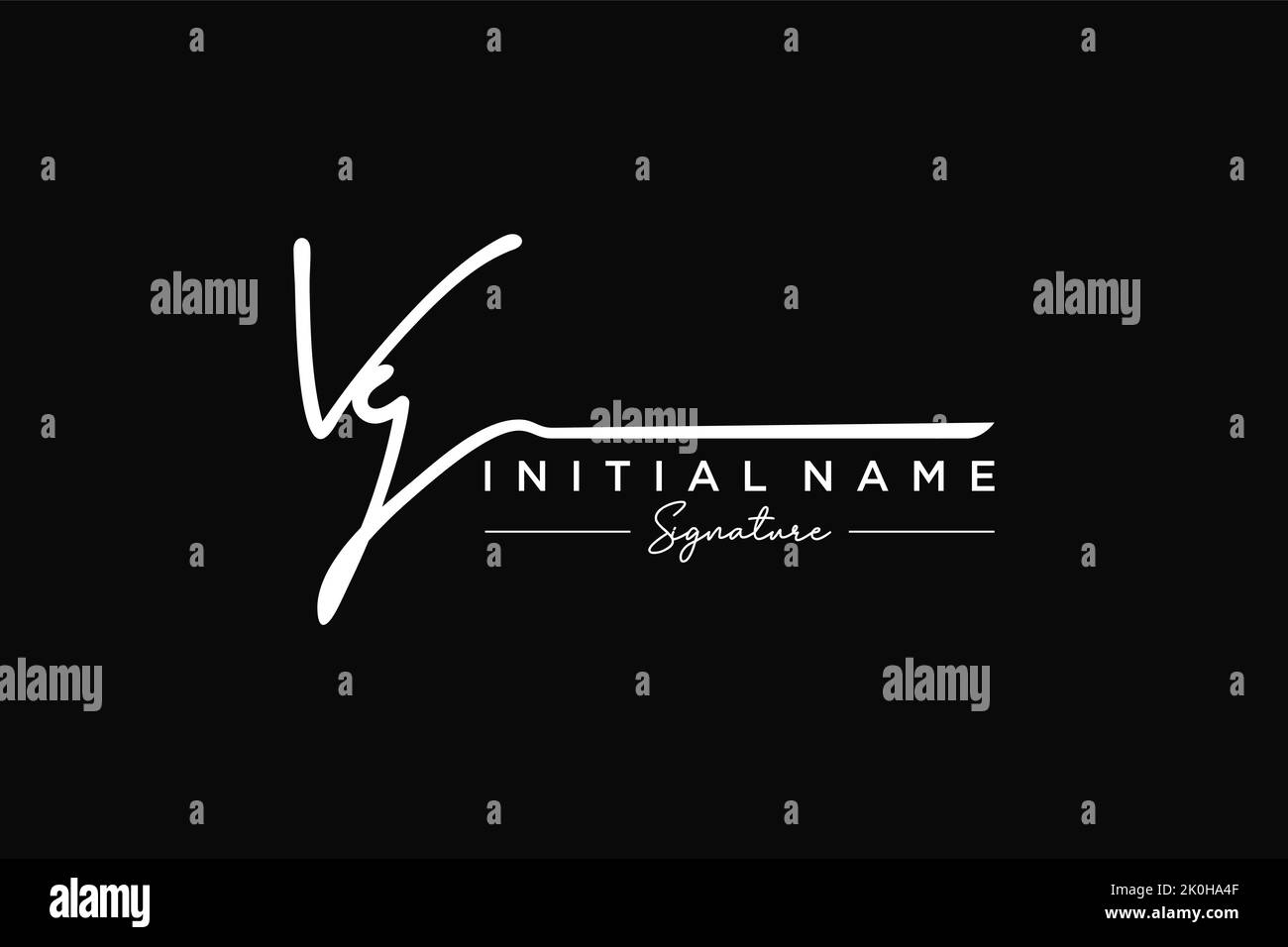 Vg signature Stock Vector Images - Alamy