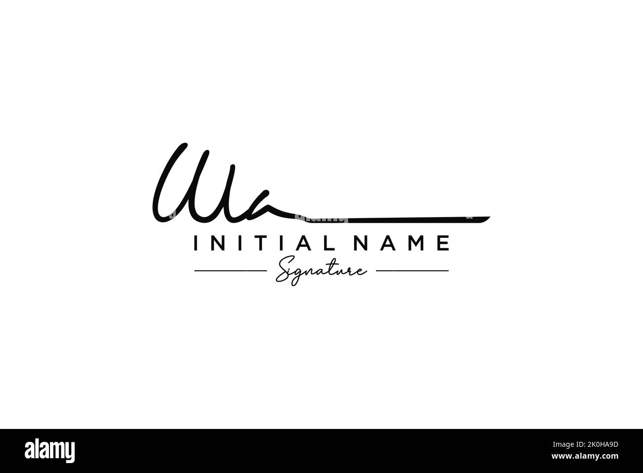 Wa minimal logo hi-res stock photography and images - Alamy