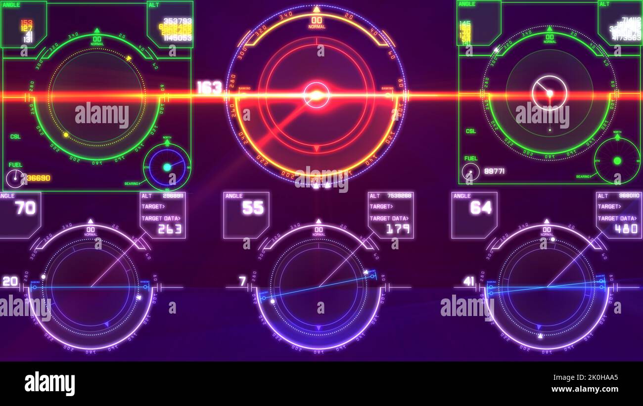 flight control panel instrument navigation light illustration Stock ...