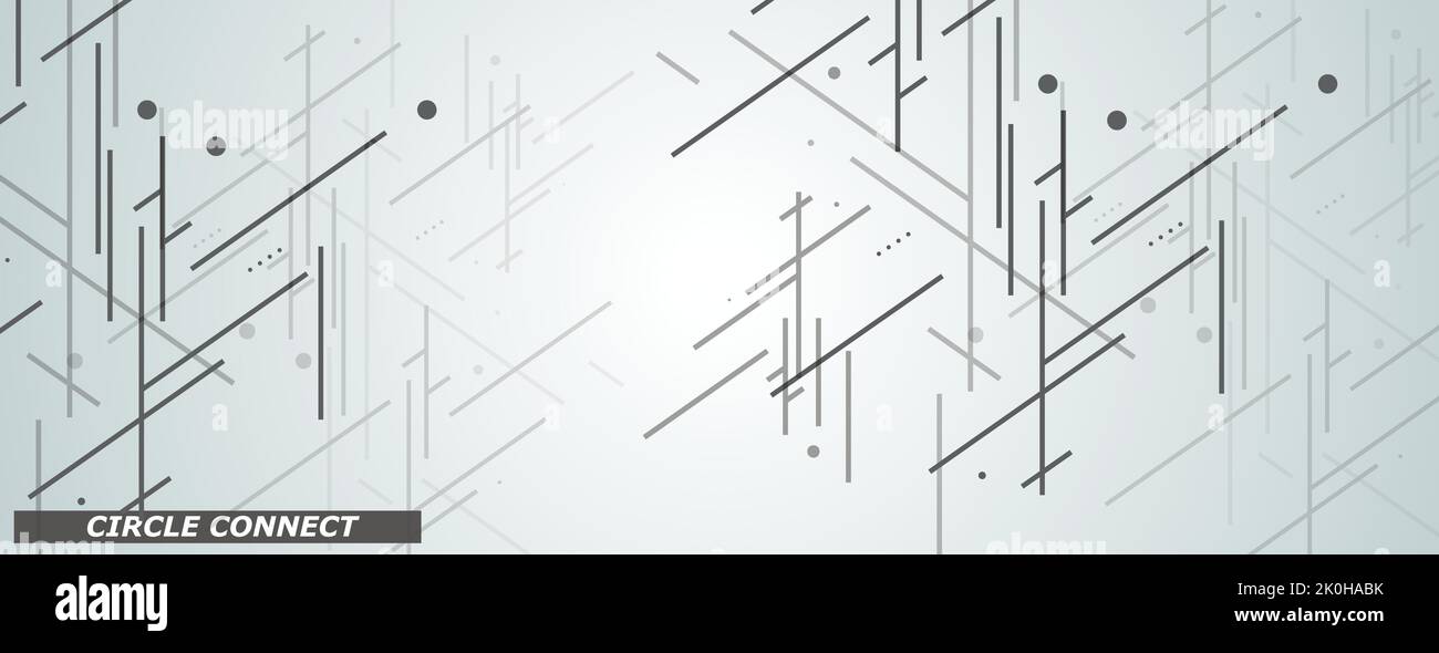 Minimal dynamic design. Connection lines background Vector graphics ...