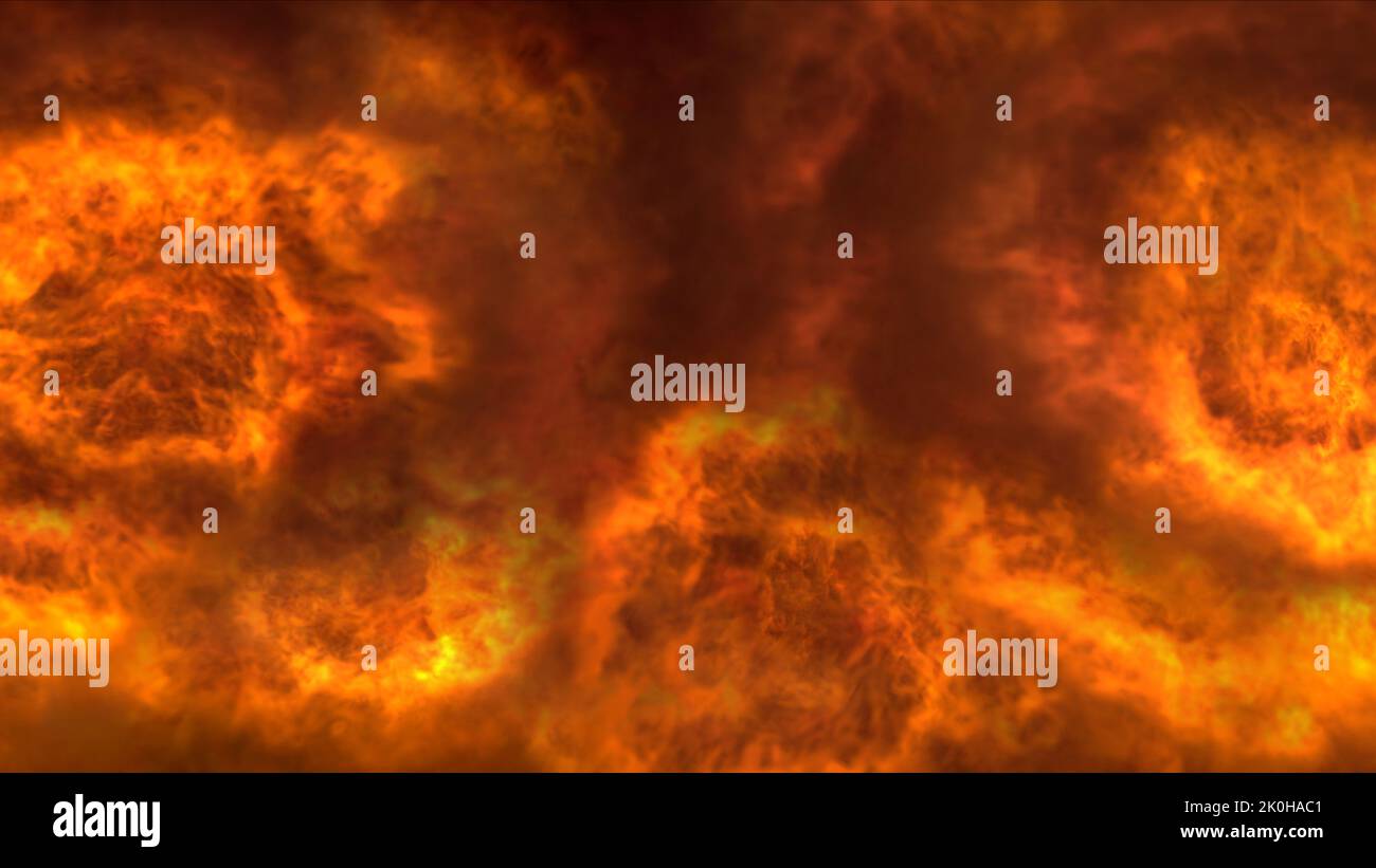 fire flame explosion in space, abstract illustration Stock Photo - Alamy