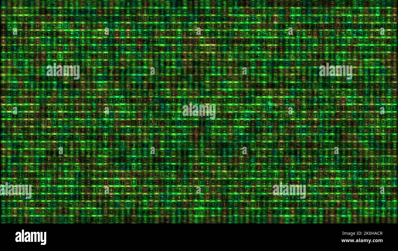 Abstract background, digital data matrix, illustration render Stock ...