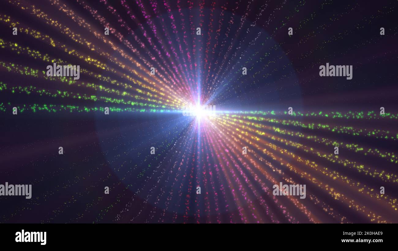 particle laser light color ray illustration render Stock Photo - Alamy