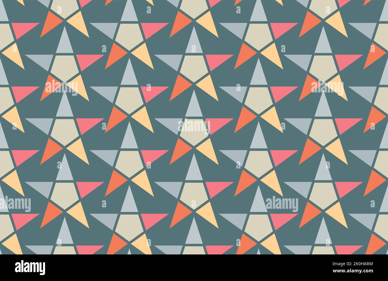 Star retro pattern dark geometric aged disco flat. Vintage texture ...