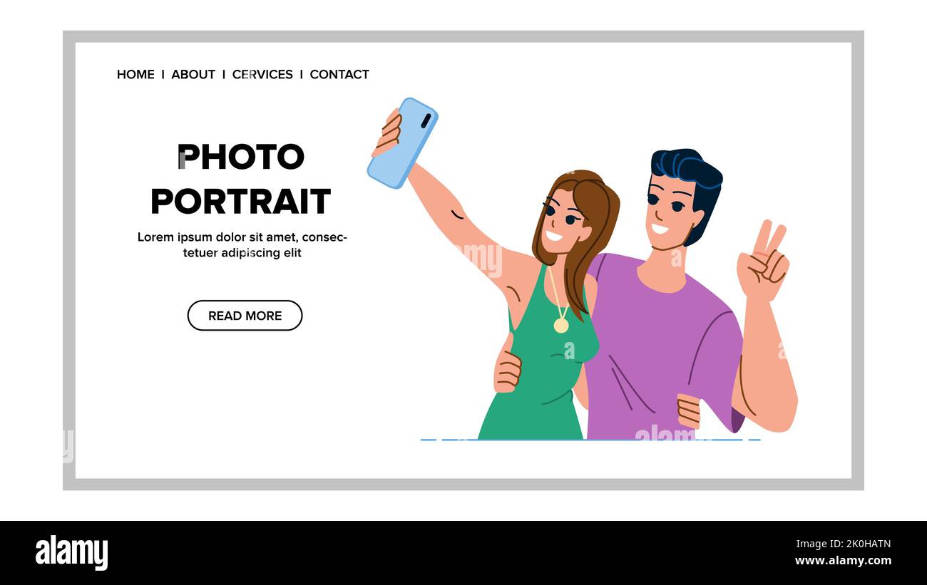 photo portrait vector Stock Vector Image & Art - Alamy