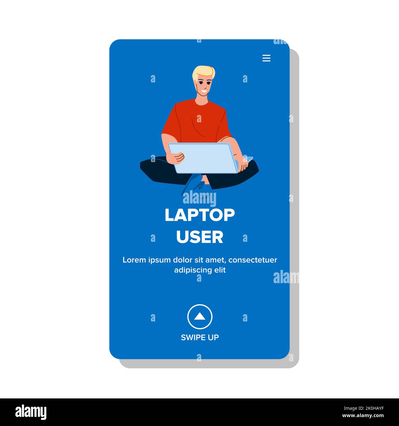 laptop user vector Stock Vector Image & Art - Alamy