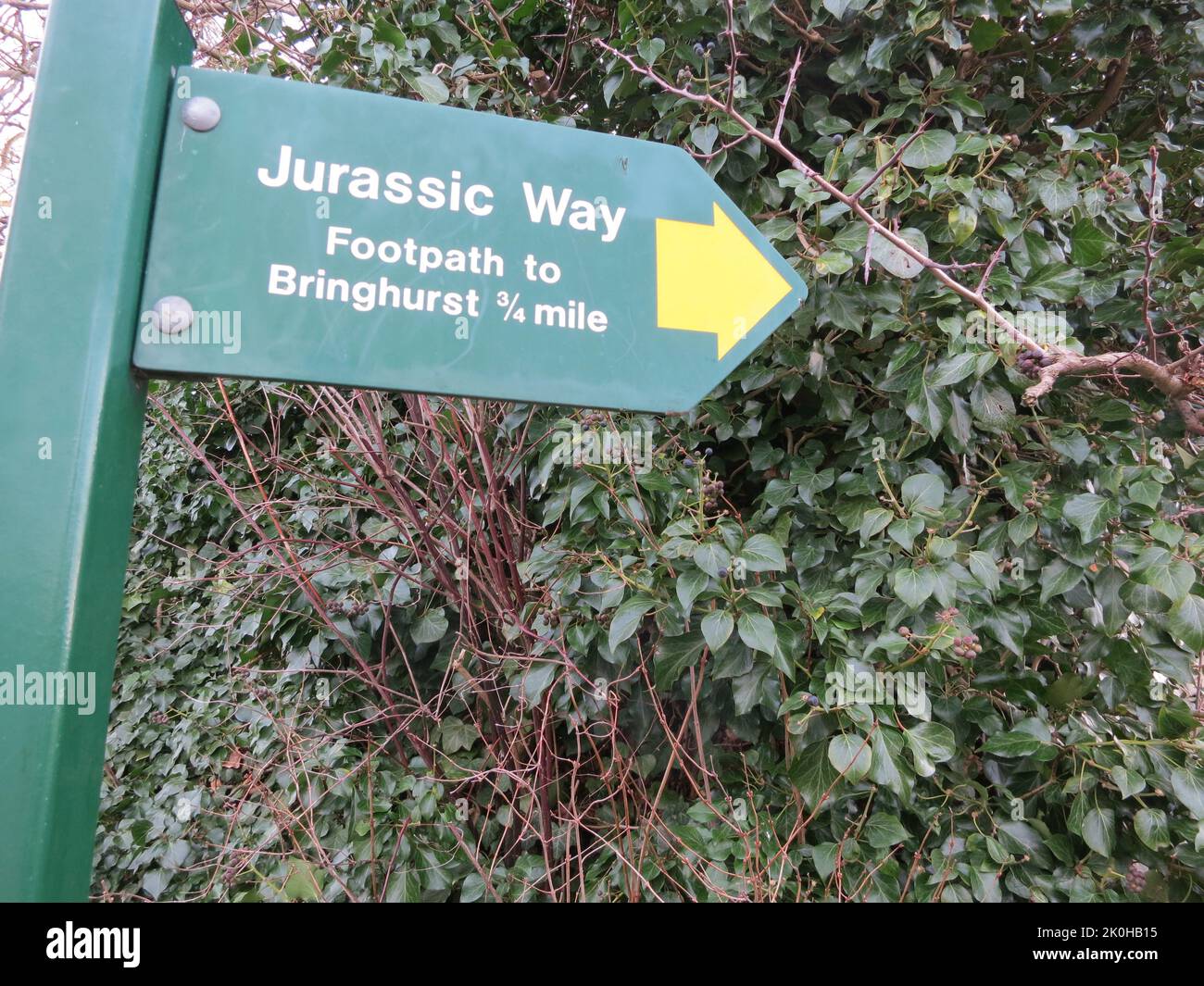 The Jurassic Way Long-distance trail. England. UK Stock Photo - Alamy