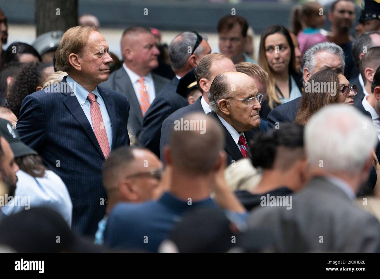 New York, New York, USA. 11th Sep, 2022. Former mayor Rudy Giuliani (C ...