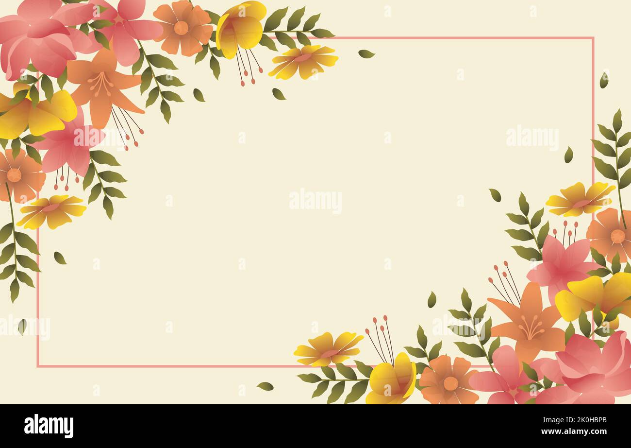 Pretty Flower Page Borders