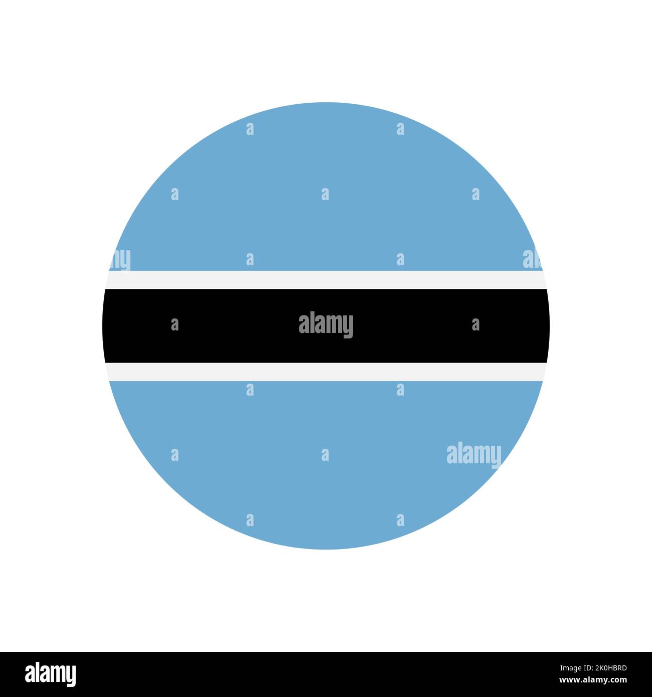 Botswana vector flag isolated on white background Stock Vector Image ...