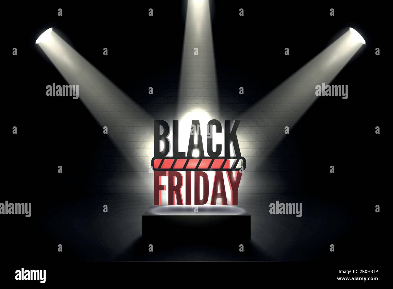 Black friday spotlight illuminating hi-res stock photography and images ...