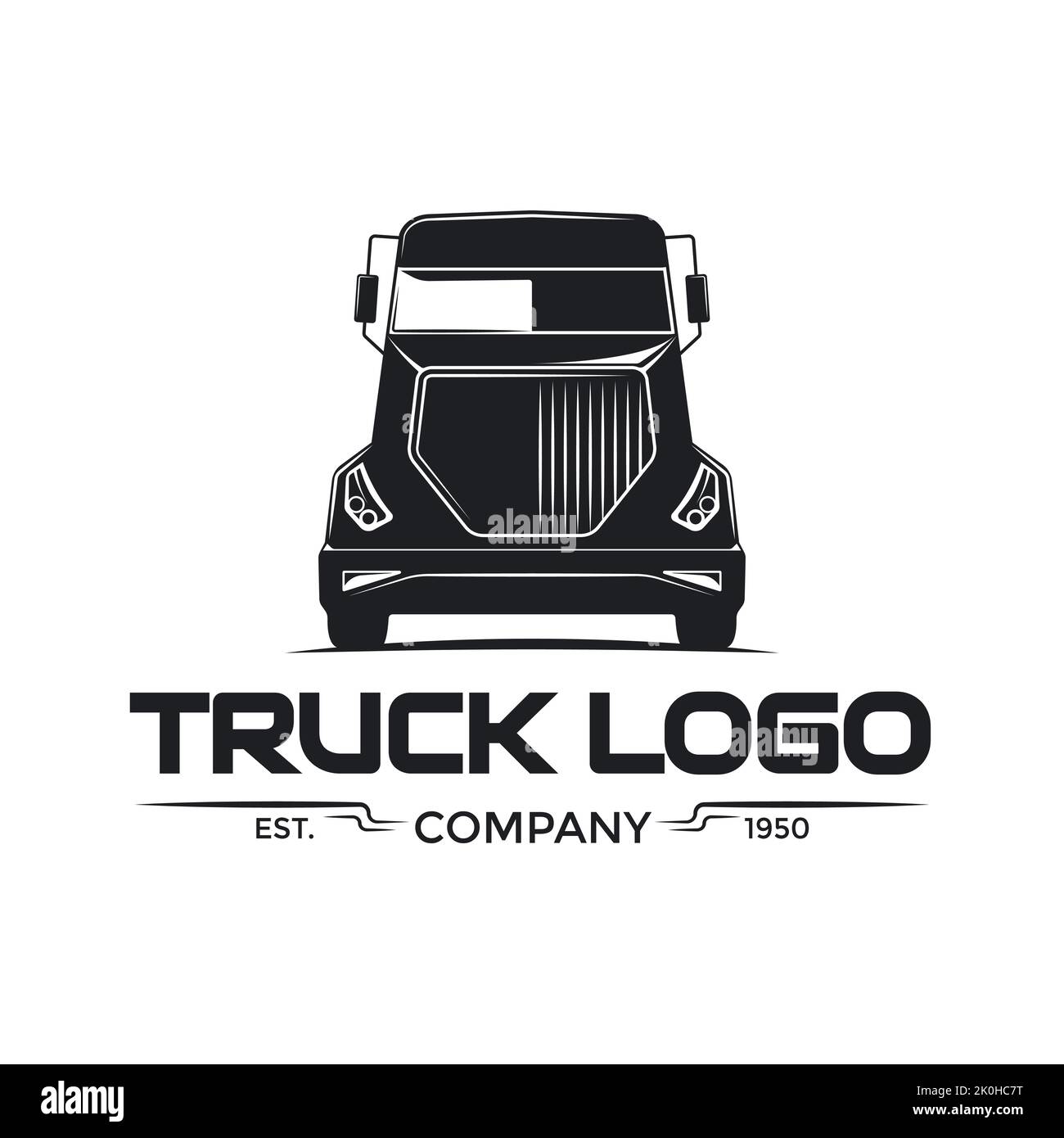 Trucking logo vector vectors Stock Vector Images - Alamy