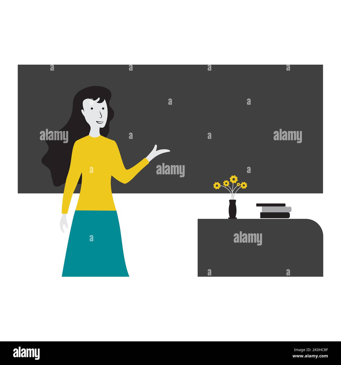 Happy Teacher Day Vector design illustration Template Stock Vector ...