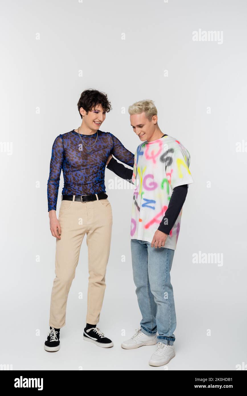 Gay friends hugging hi-res stock photography and images - Alamy