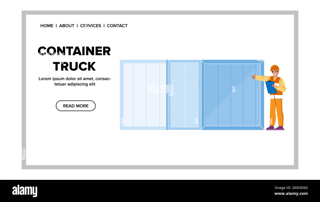 container truck vector Stock Vector Image & Art - Alamy