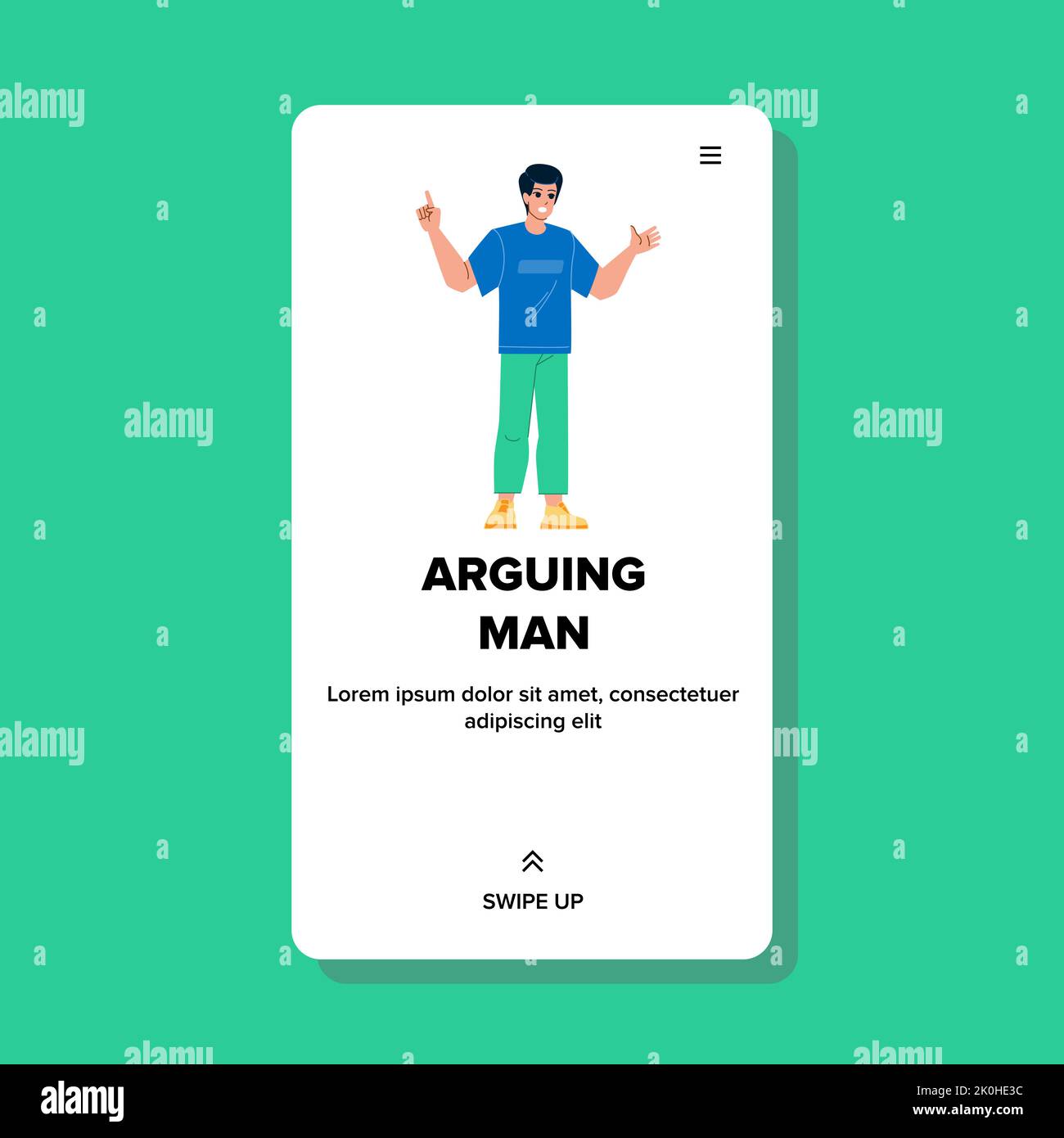 Two men arguing fight Stock Vector Images - Alamy