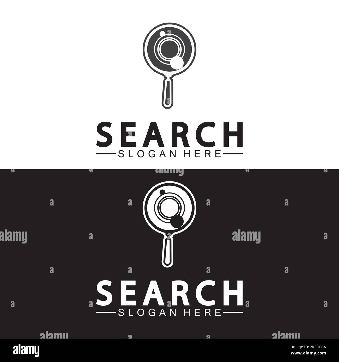 Search Logo With Magnifying Glass And Eye Symbol icon vector Stock ...