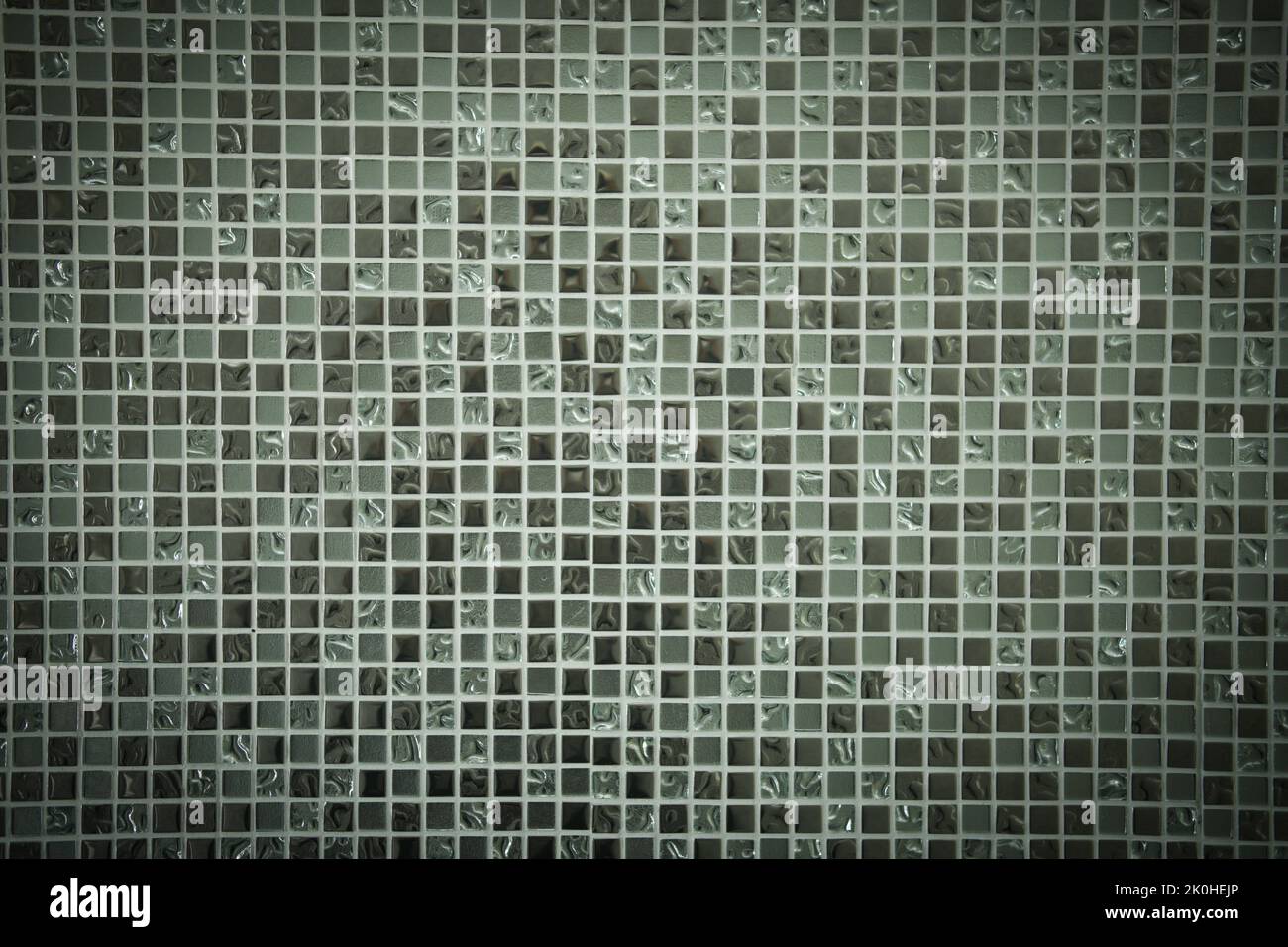 gray mosaic ceramic tile surface wall background backdrop Stock Photo ...