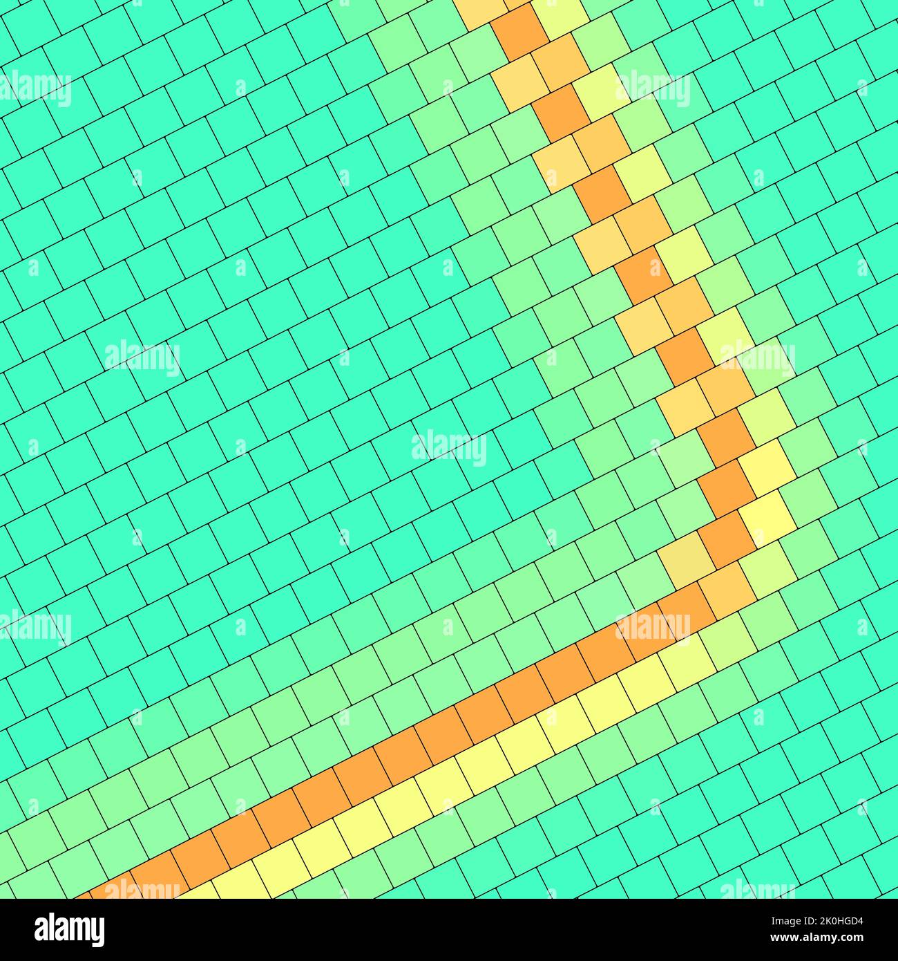 abstract squared Colorful palette brick wall texture background with ...
