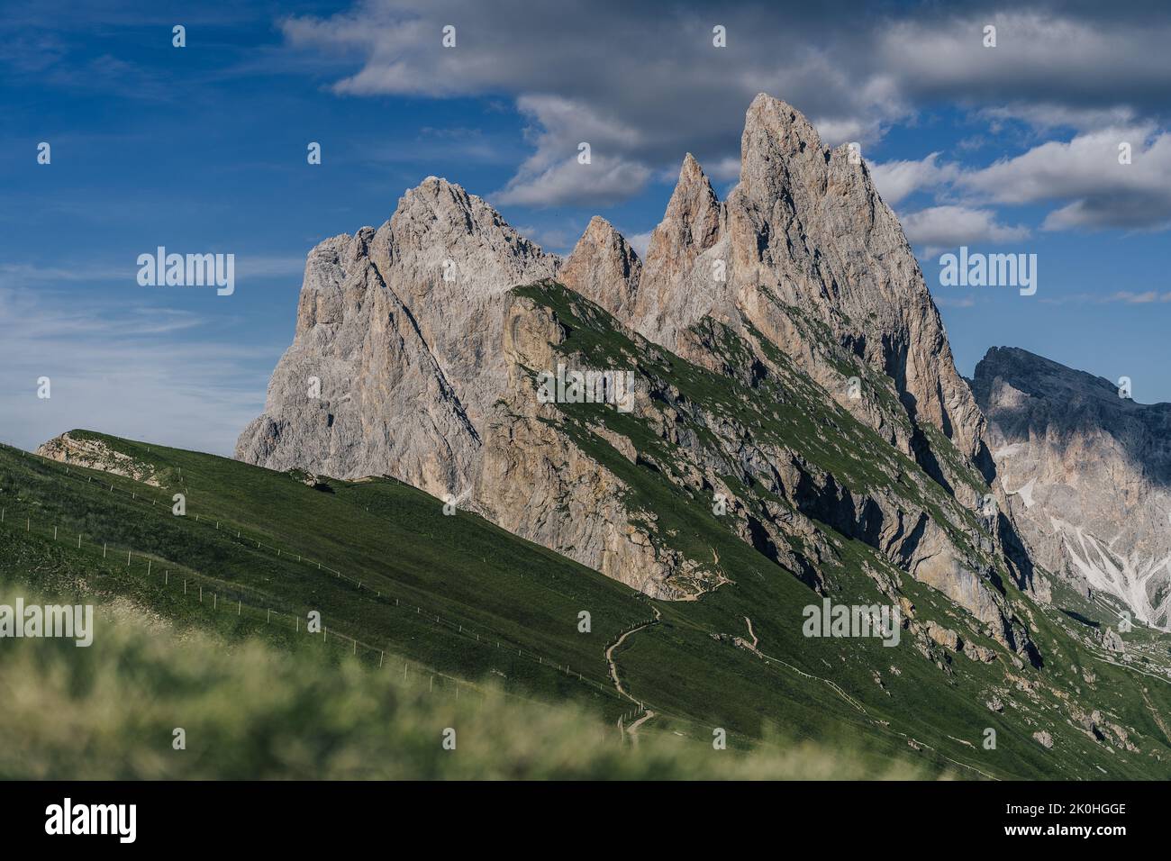 Amazing views of the Dolomites mountain landscape. Sunset view from ...