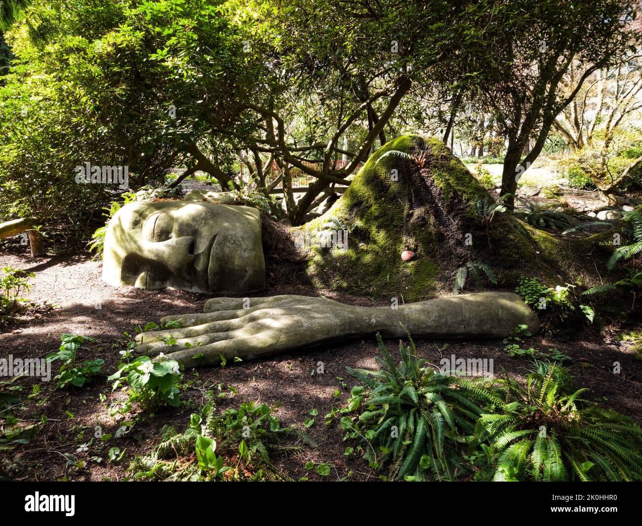 The Moss Lady, Tourist attraction in Victoria, British Columbia Stock ...