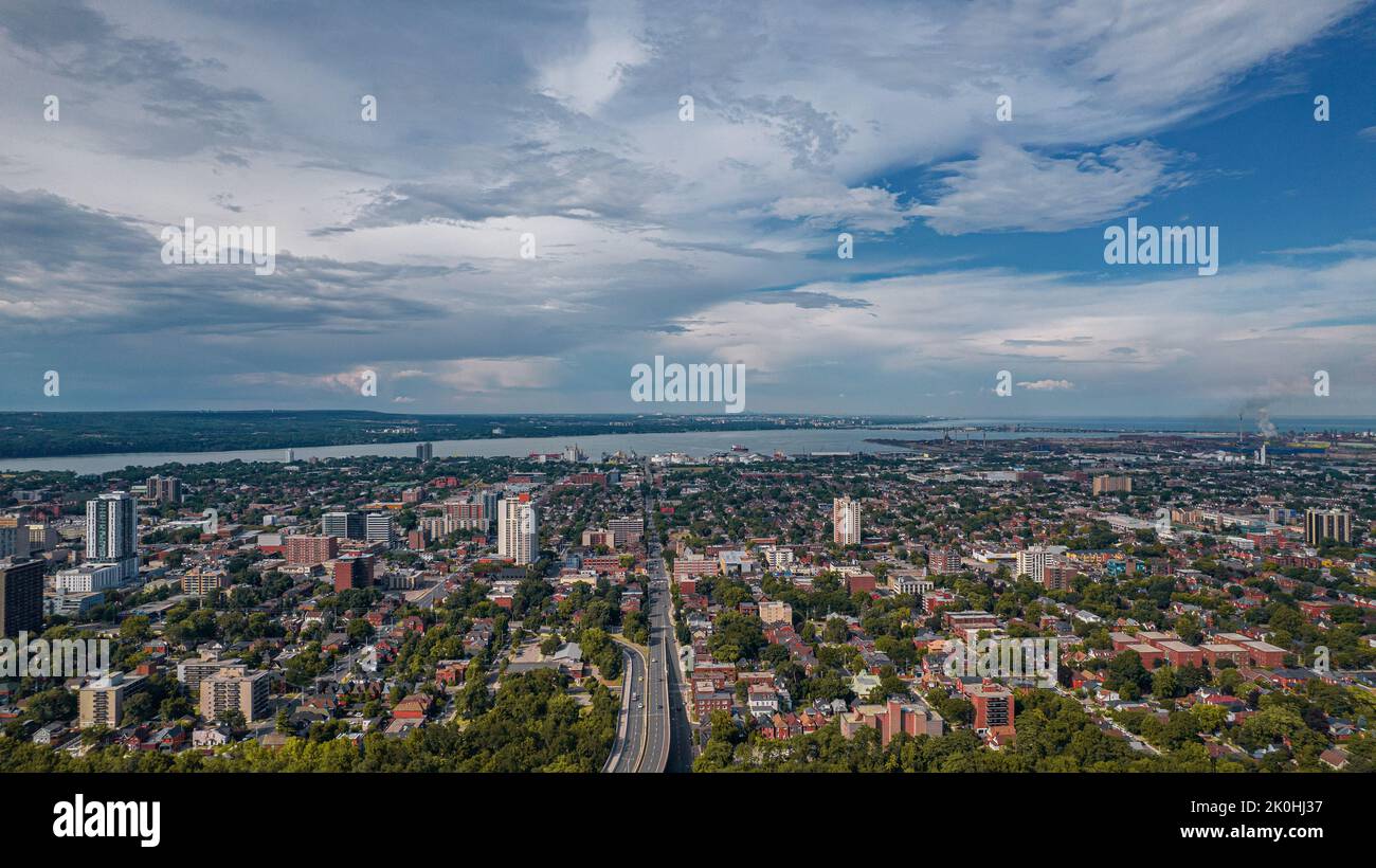 An aerial cityscape of Hamilton, Ontario Stock Photo - Alamy