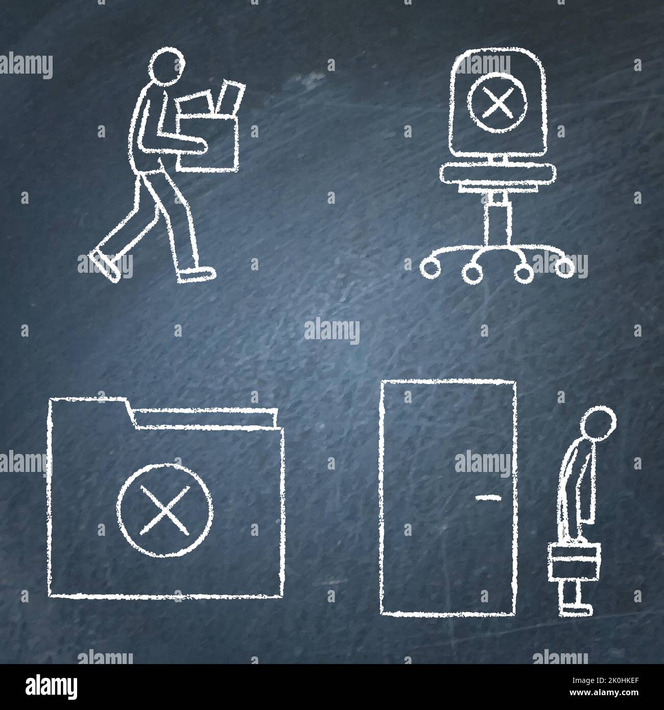 Leave on chair Stock Vector Images - Alamy