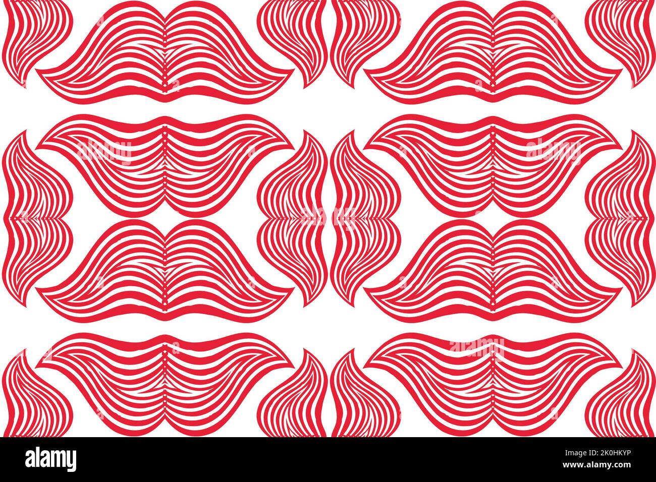 A red wavy pattern on a white background Stock Photo - Alamy