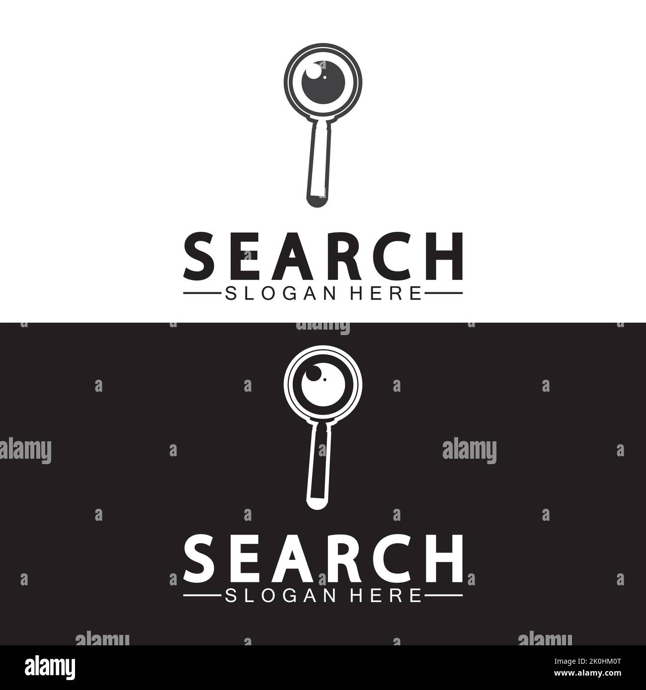 Search Logo With Magnifying Glass And Eye Symbol icon vector Stock ...
