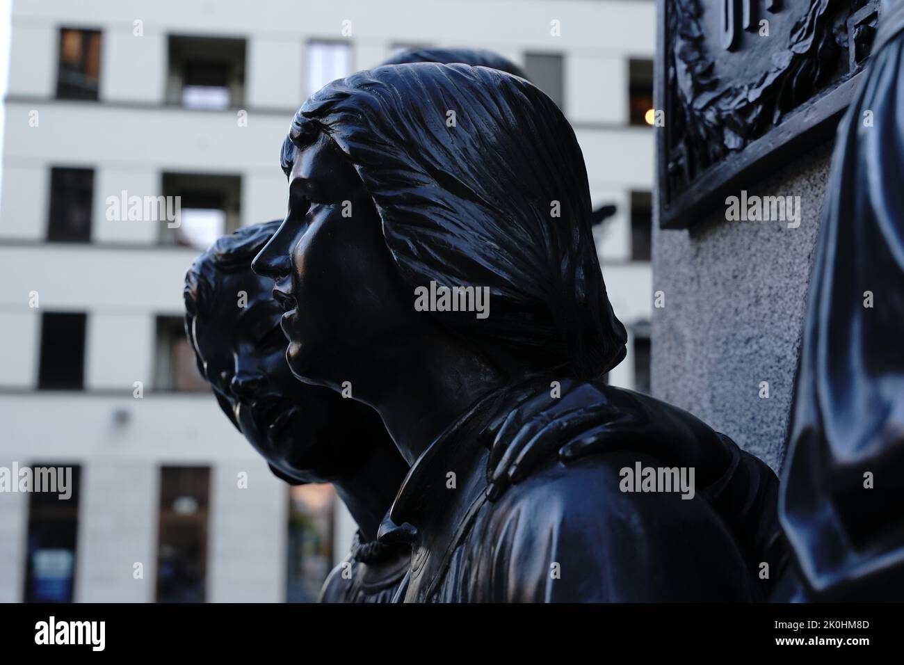 A close up of statue faces Stock Photo - Alamy