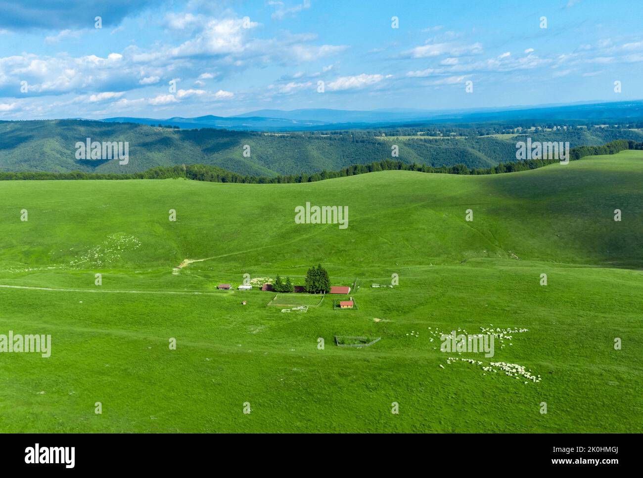 Sheepfold aerial hi-res stock photography and images - Alamy