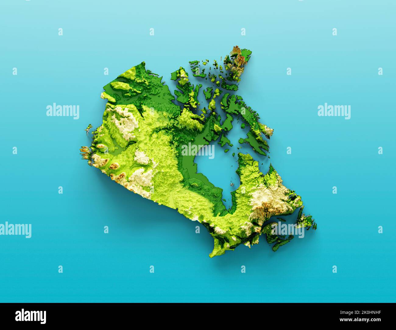 A 3D illustration of the Canada Map stock photos Stock Photo - Alamy