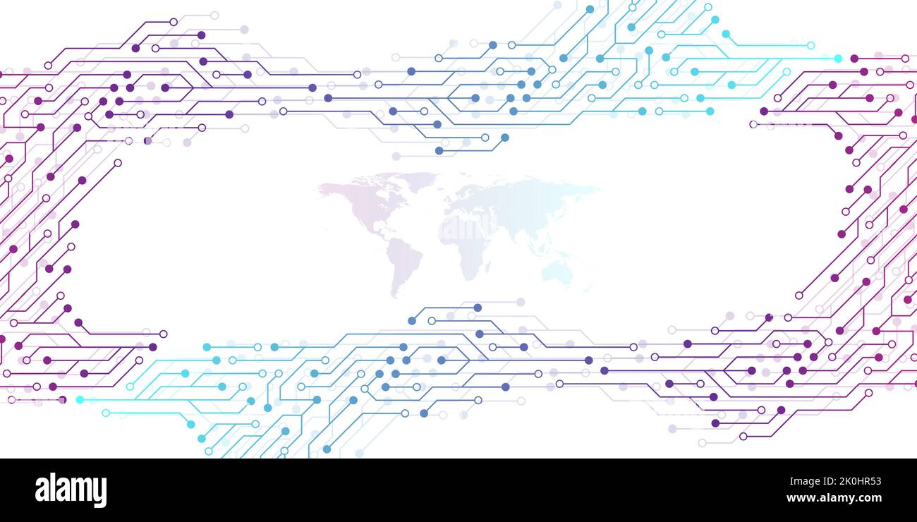 Computer motherboard background with circuit board electronic elements ...