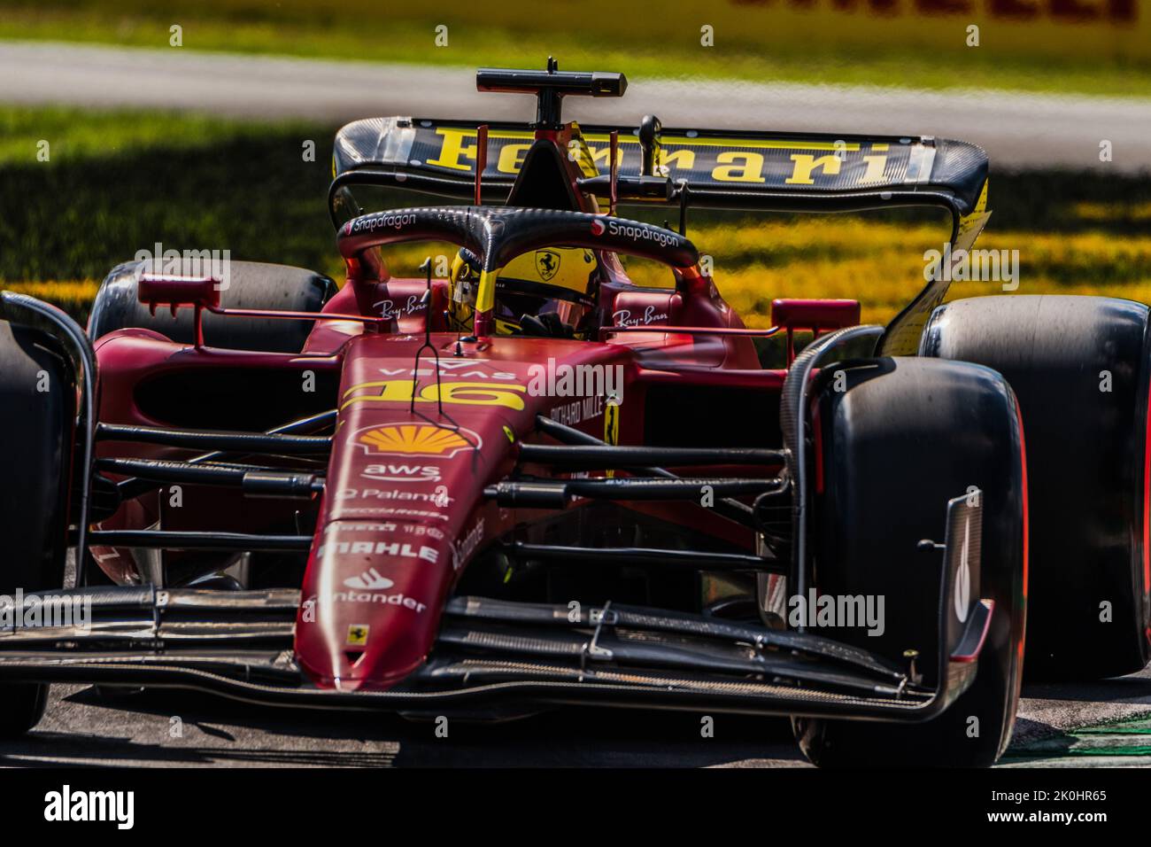 MONZA, Italy, 09 September 2022; #16, Charles LECLERC, MCO, Team Scuderia Ferrari, F1-75 ...