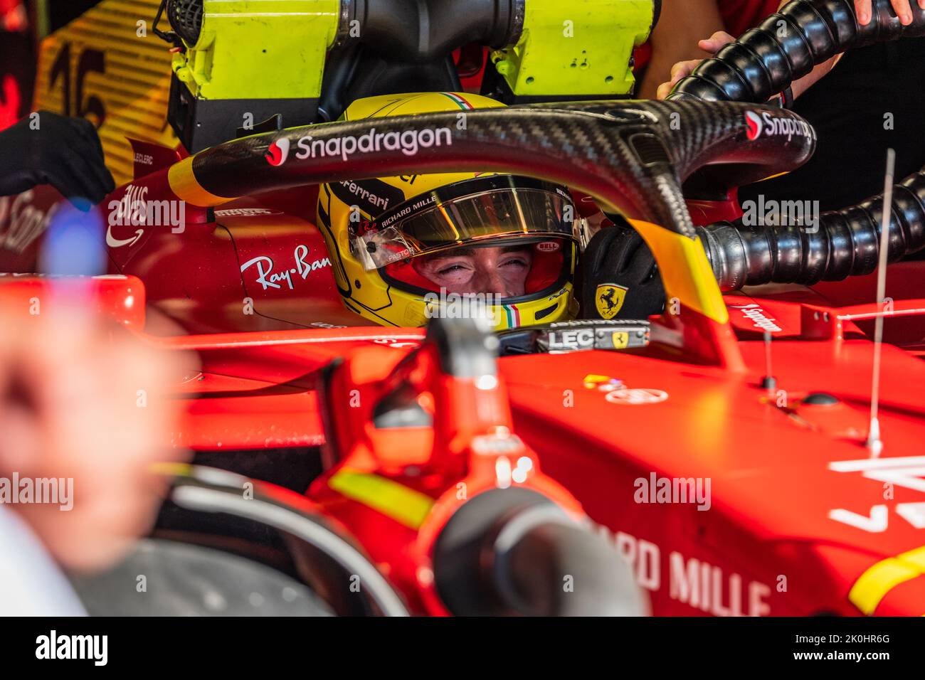 MONZA, Italy, 09 September 2022; #16, Charles LECLERC, MCO, Team ...
