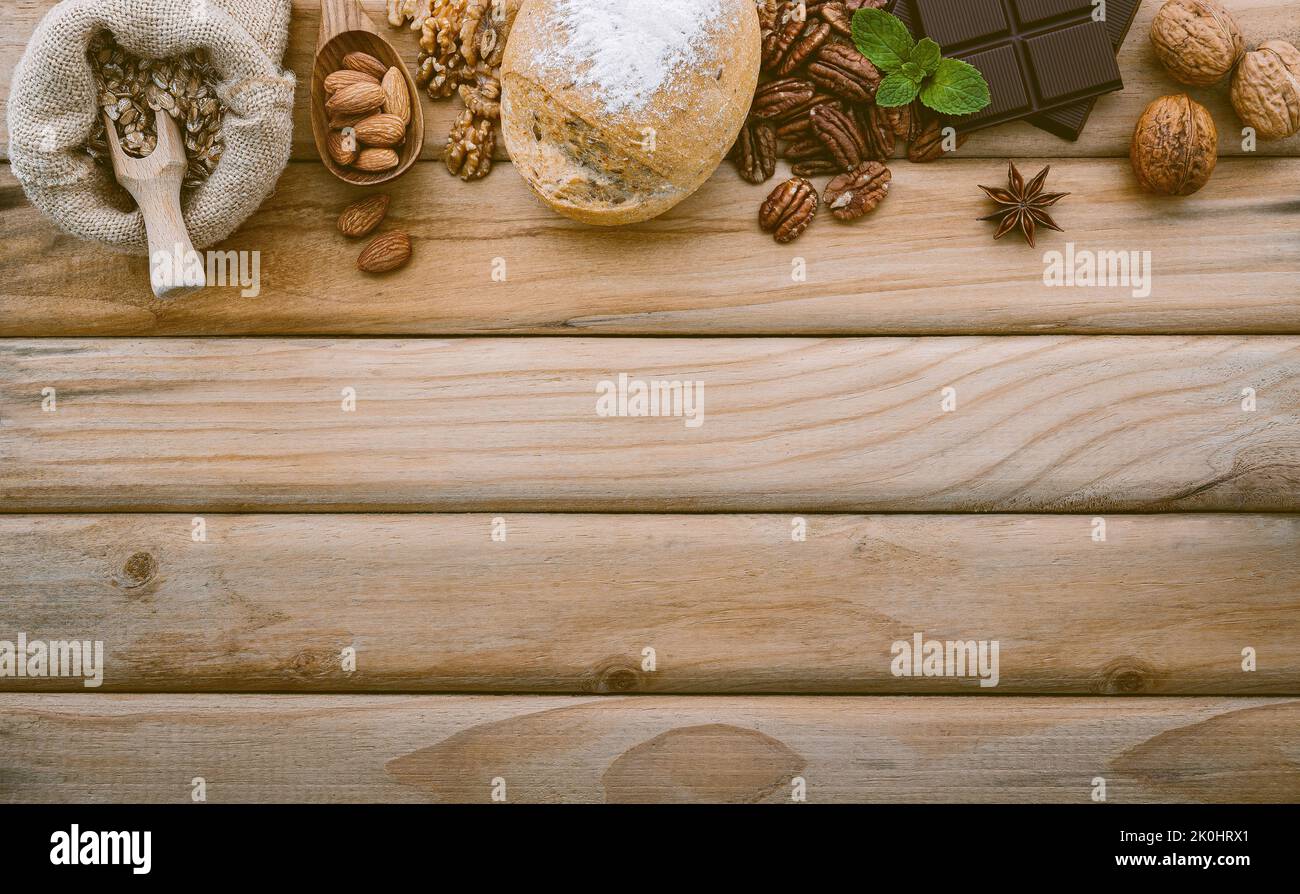 Ingredients for the healthy foods selection. The concept of healthy ...