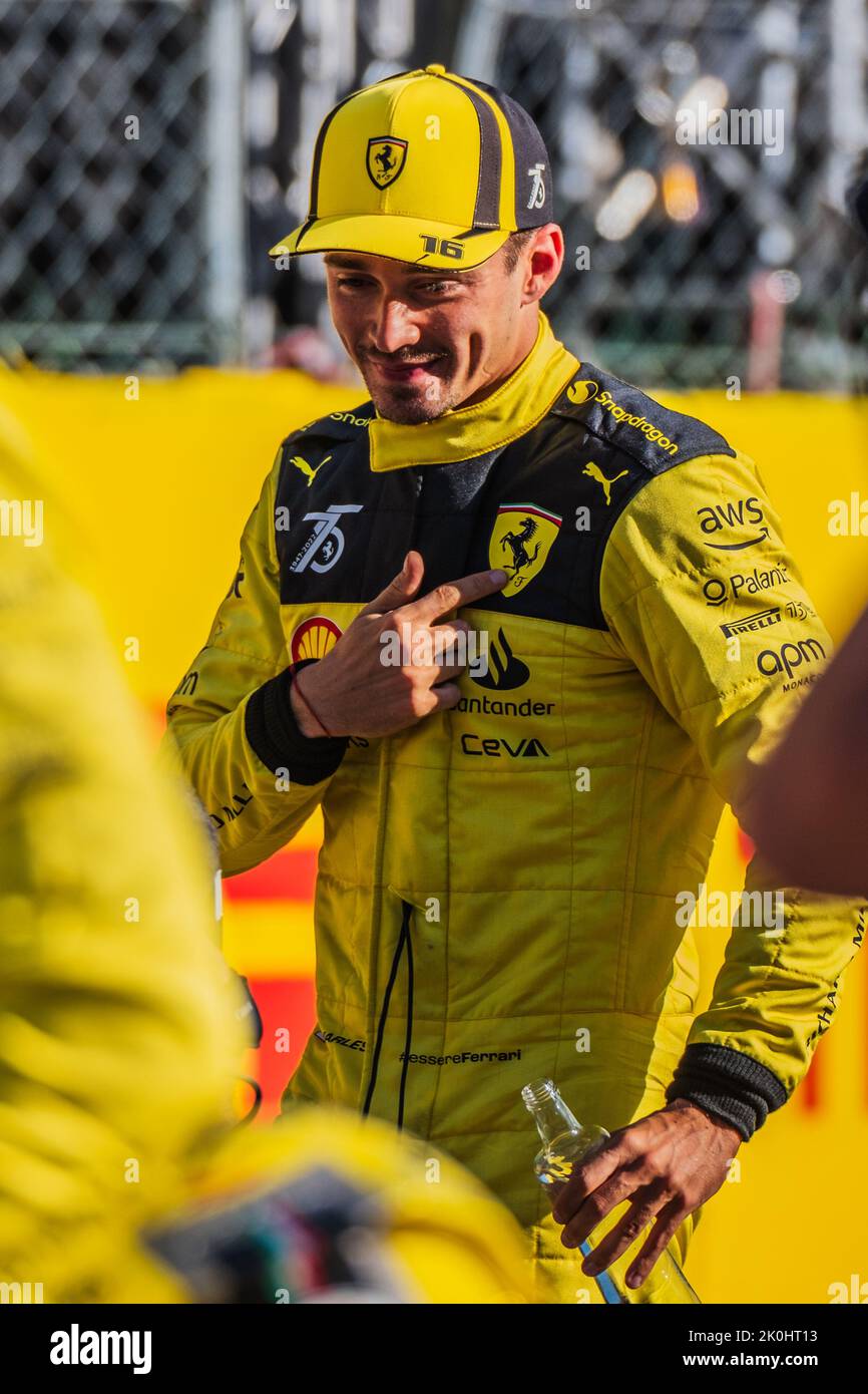 MONZA, Italy, 10 September 2022; #16, Charles LECLERC, MCO, Team ...