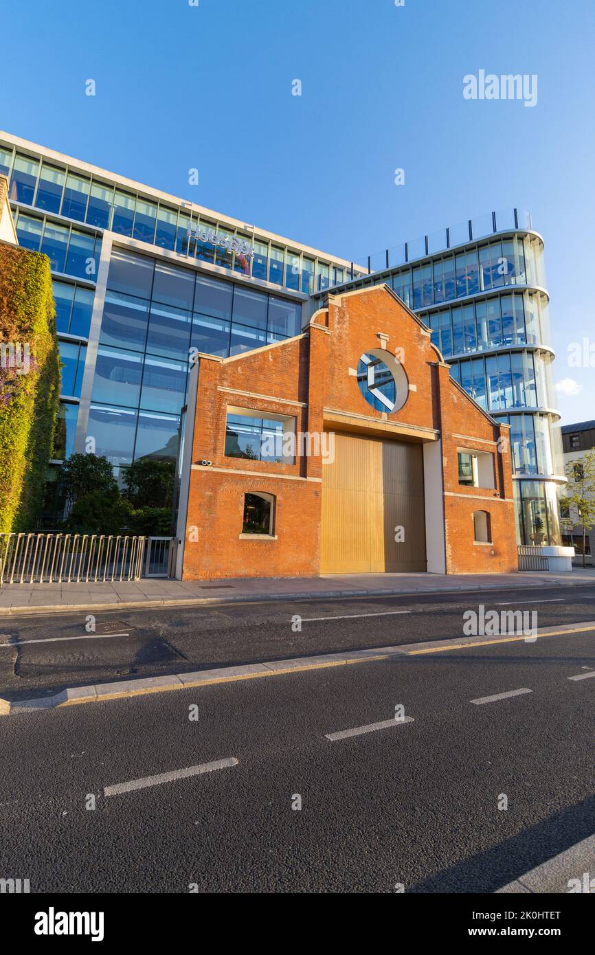 A vertical shot of the New HubSpot HQ Office in Dublin, Ireland on Sir ...
