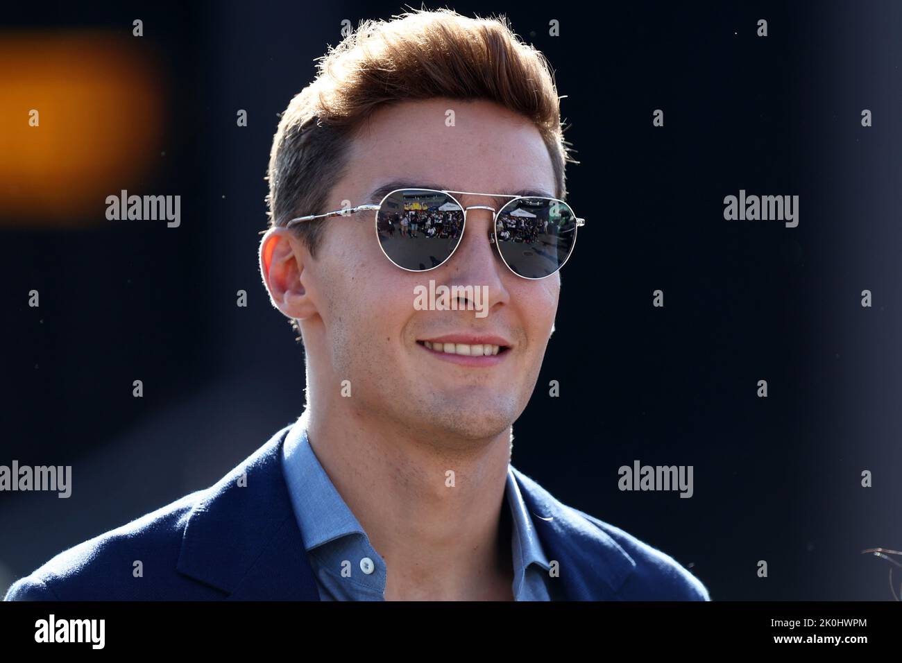 Monza, Italy. 11th Sep, 2022. George Russell of Mercedes AMG Petronas ...