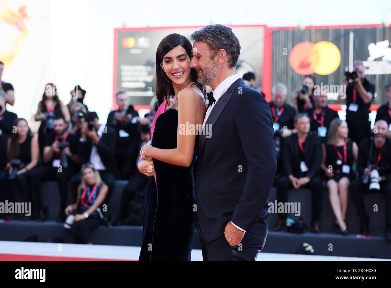 VENICE, ITALY - SEPTEMBER 10: Festival hostess Rocio Munoz Morales and ...