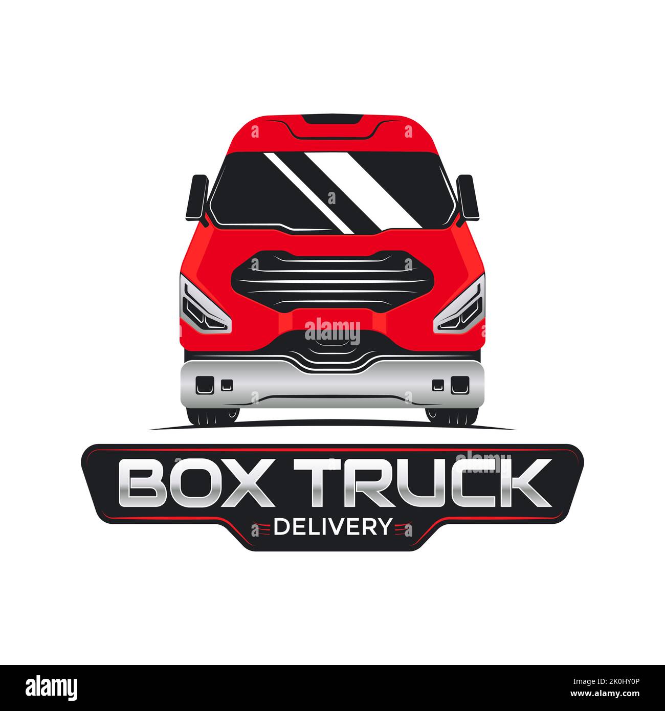 Business logo logistic truck design. Express cargo delivery company ...