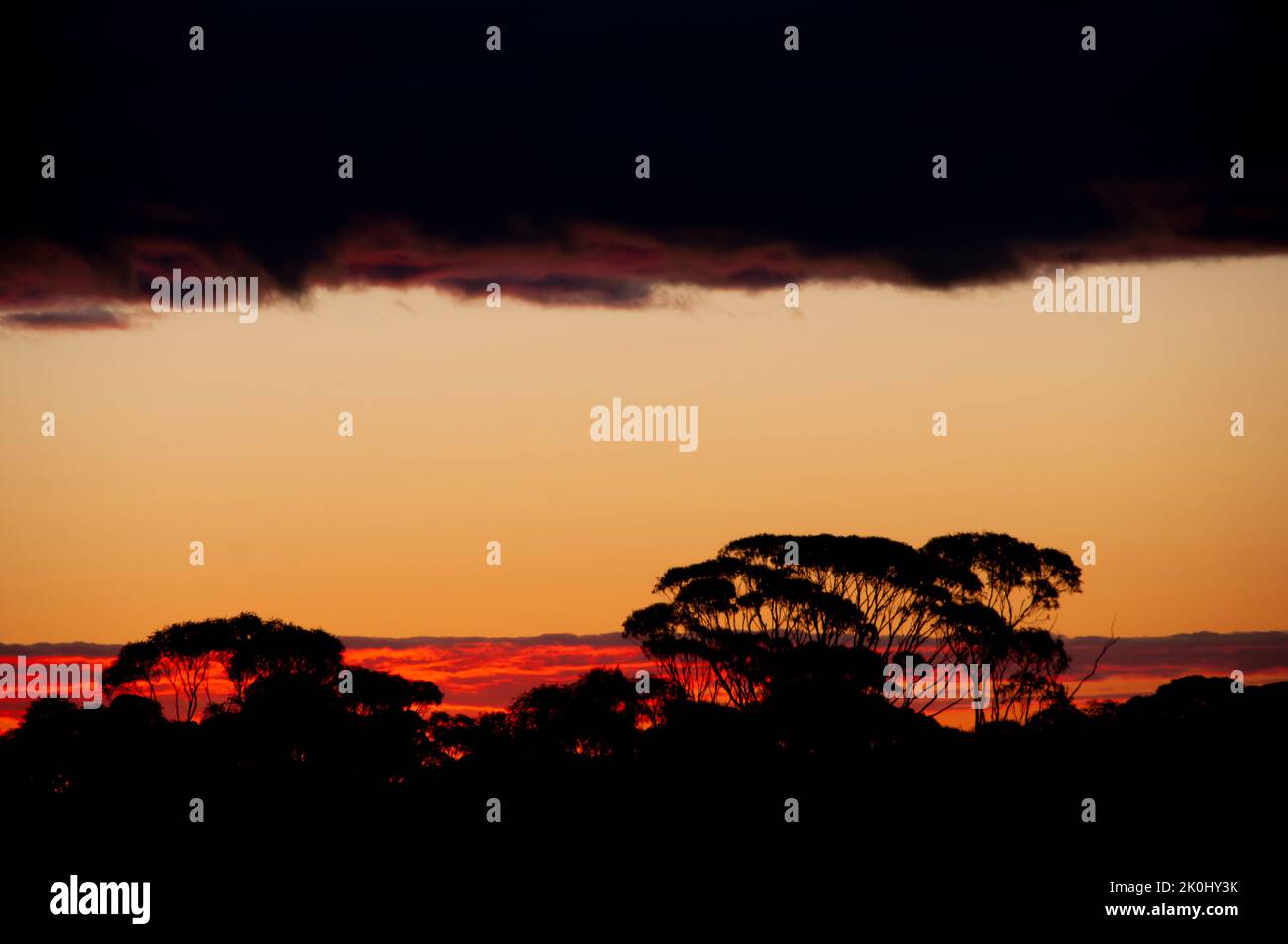 Sunset in the Outback - Australia Stock Photo - Alamy