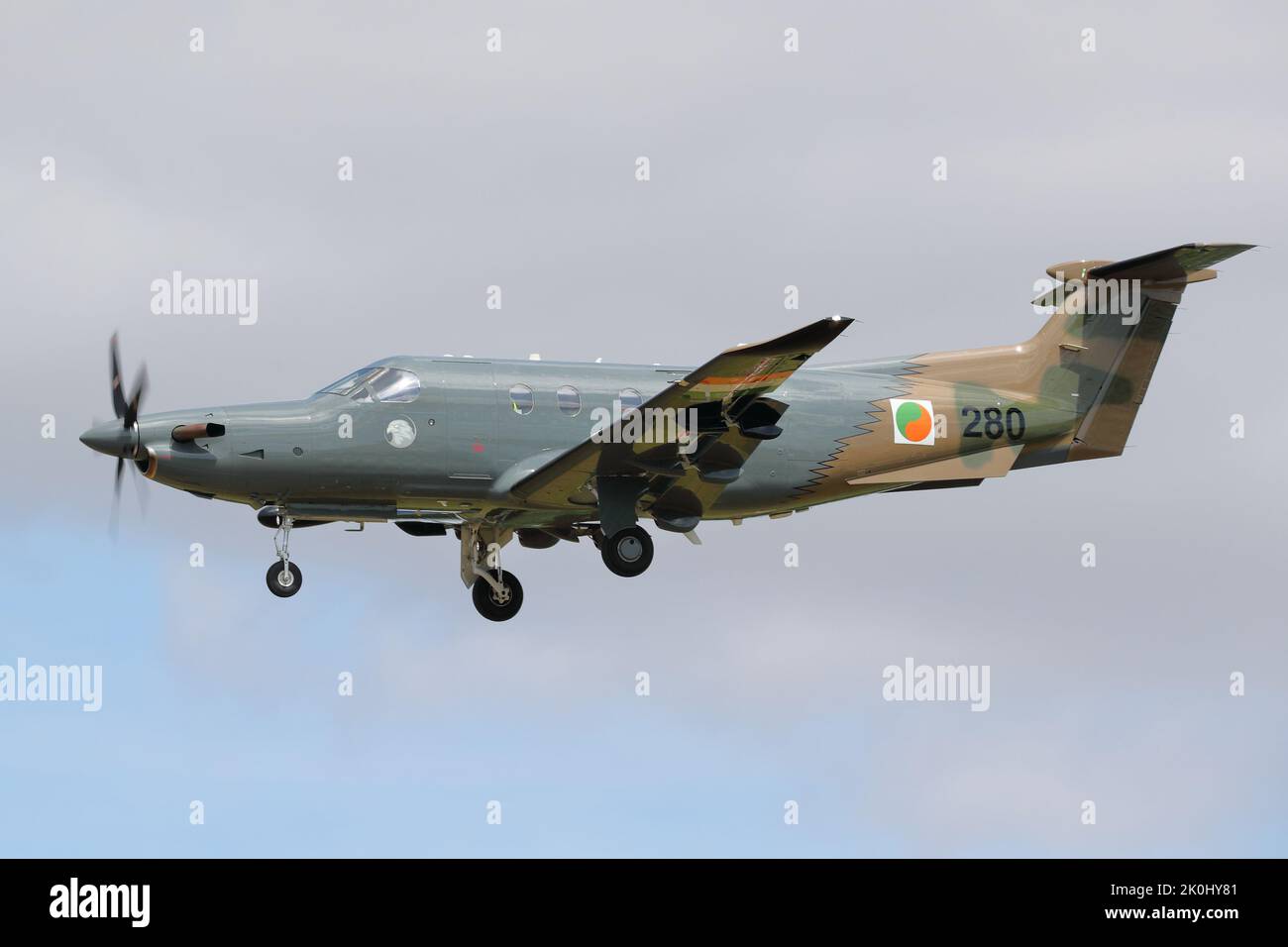 Irish Air Corps 280 Pilatus PC-12 arrives for the RIAT Royal ...