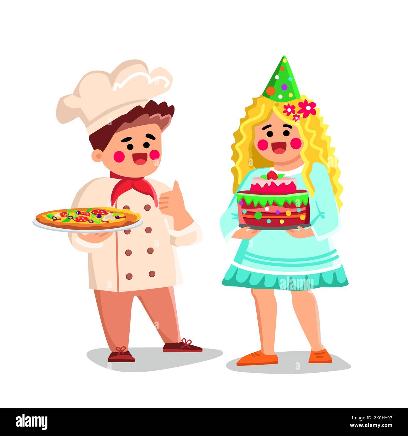 kid cook vector Stock Vector Image & Art - Alamy