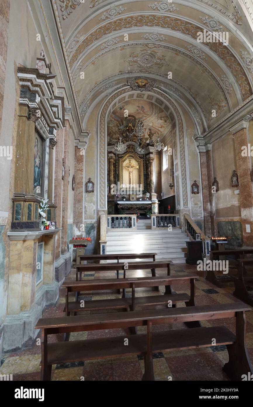 Chiesa delle Sacre Stigmate church, Interior, Filottrano, Marche, Italy ...
