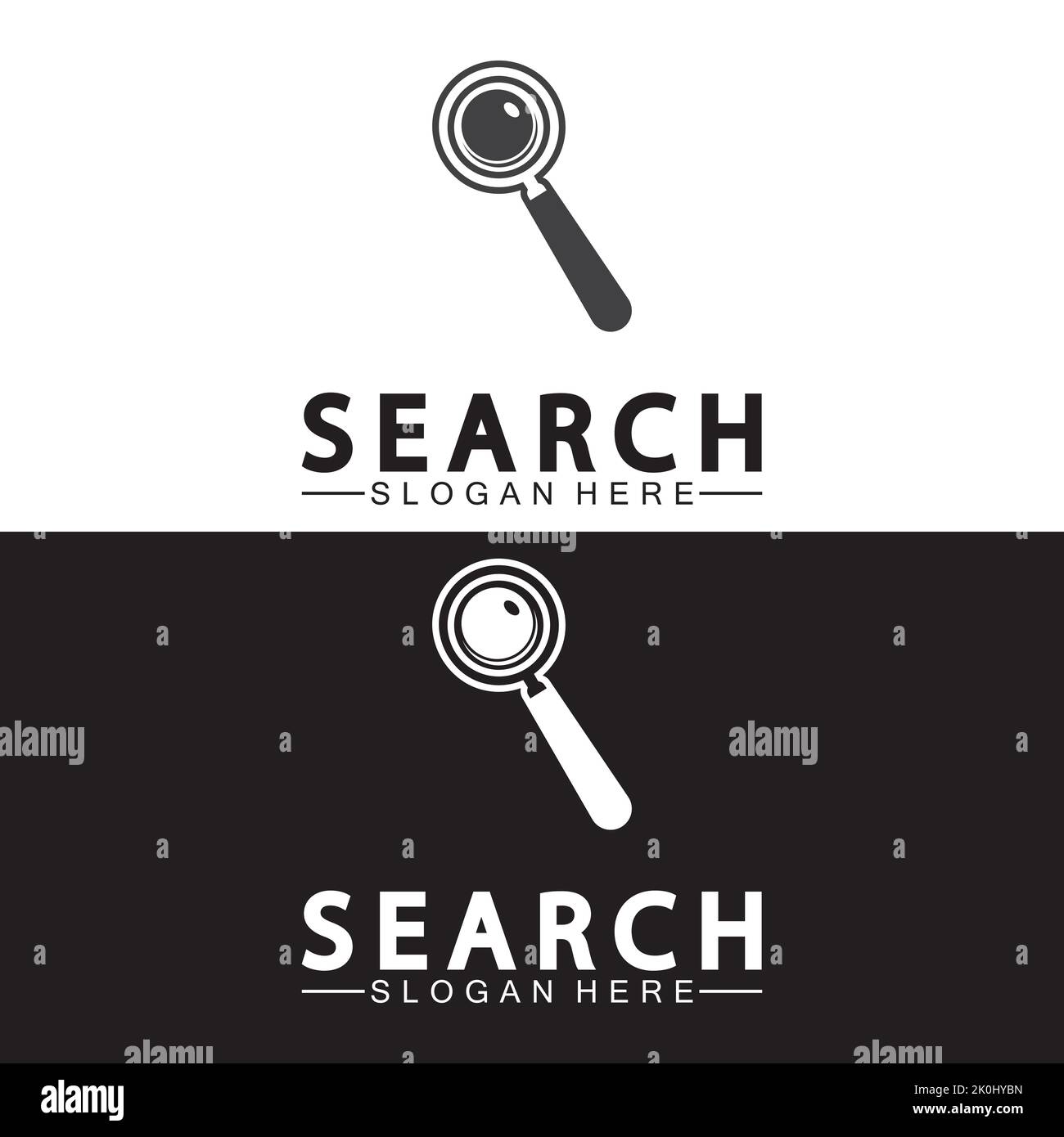 Search Logo With Magnifying Glass And Eye Symbol icon vector Stock ...