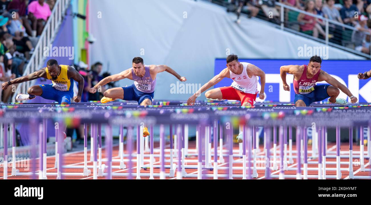 Shane Brathwaite, Andrew Pozzi, Damian Czykier and Devon Allen ...