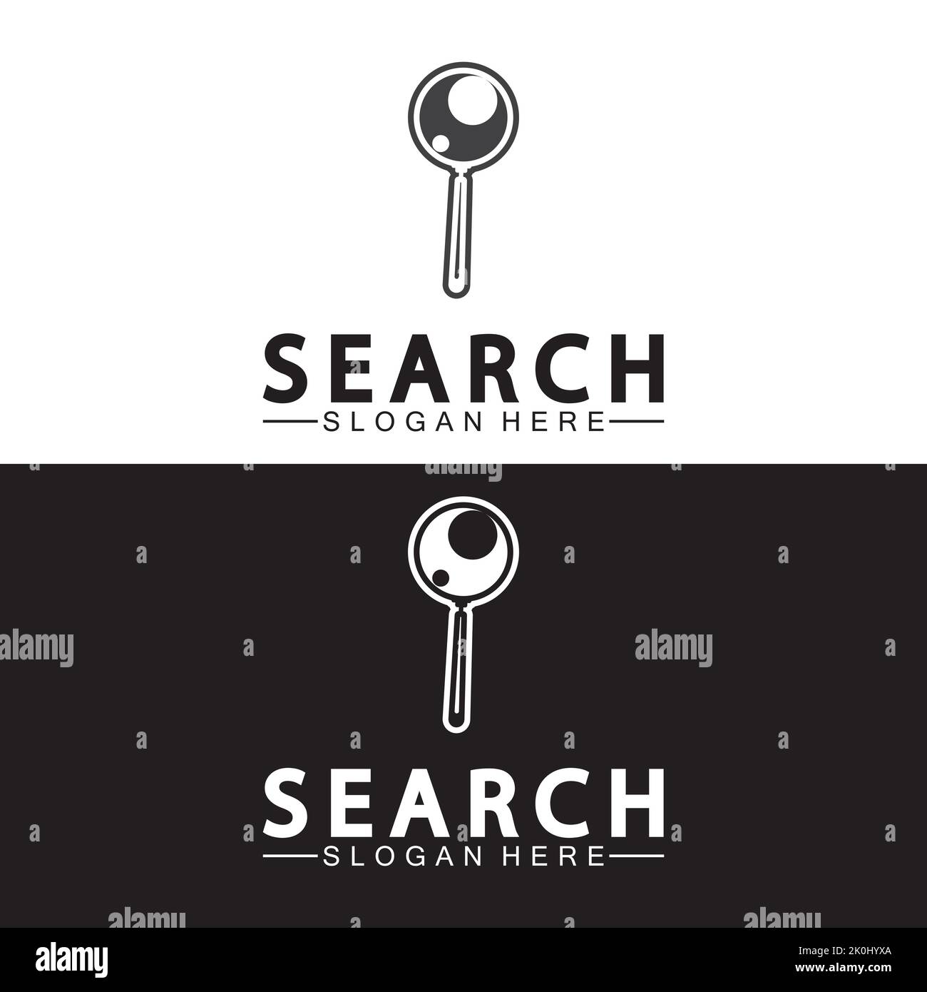 Search Logo With Magnifying Glass And Eye Symbol icon vector Stock ...